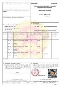 Tổng Hợp 15+ Form C/O (Certificate of Origin) Phổ Biến - CÔNG TY CỔ ...